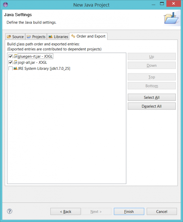 Setting up a JogAmp project in your favorite IDE - JogampWiki
