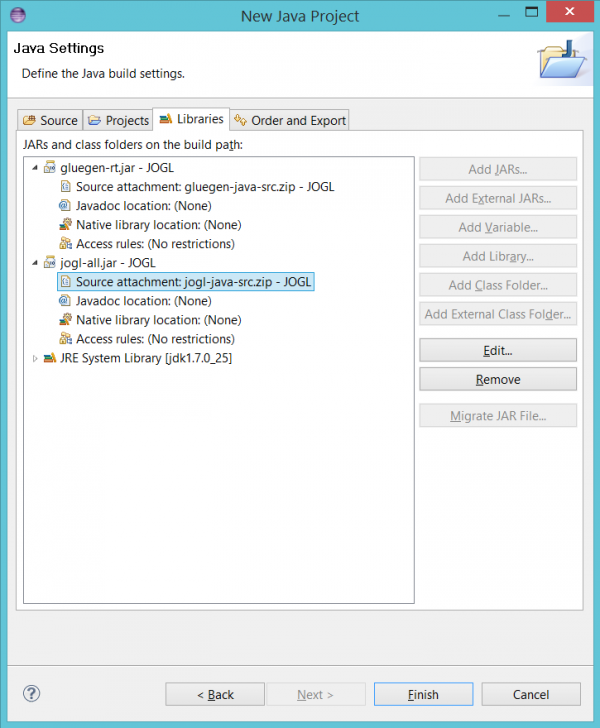 Setting up a JogAmp project in your favorite IDE - JogampWiki